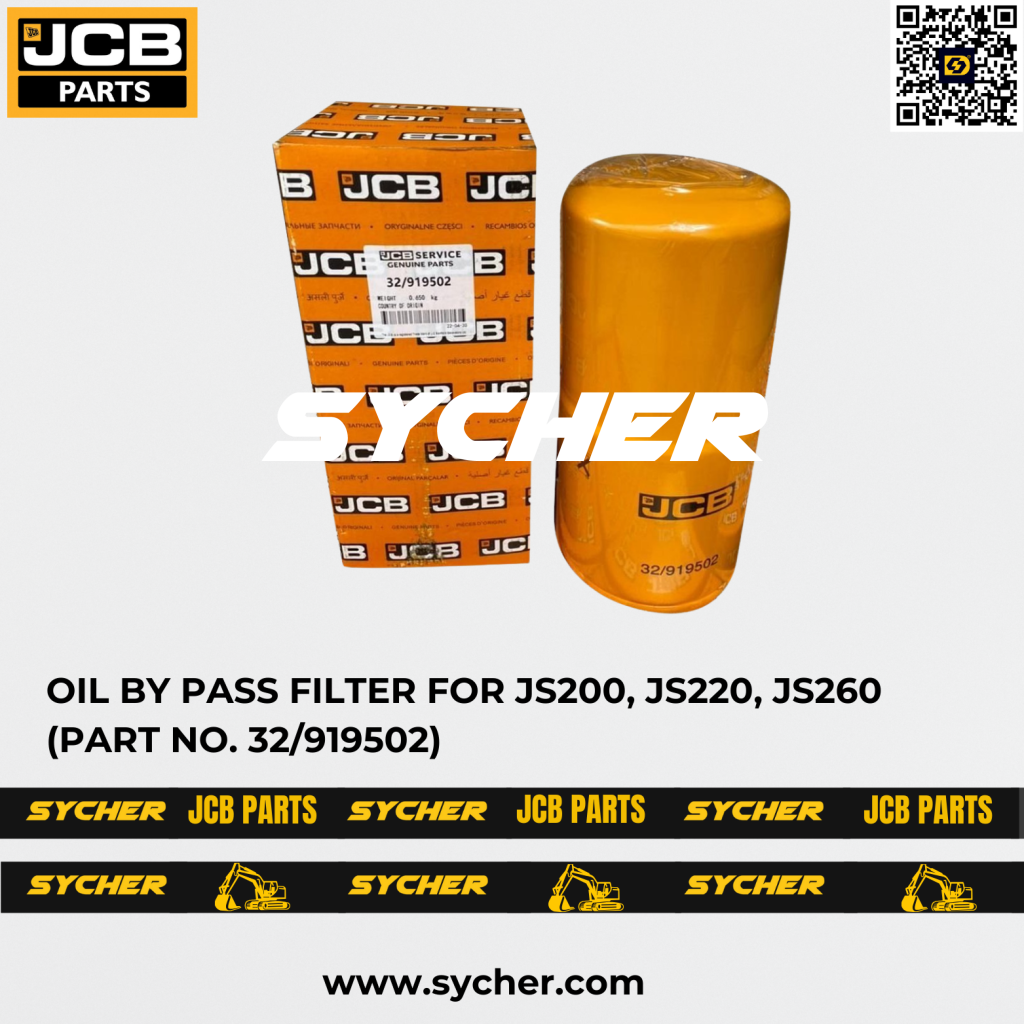 JCB OIL BY PASS FILTER FOR JS200, JS220, JS260 (PART NO.C32/919502 ...