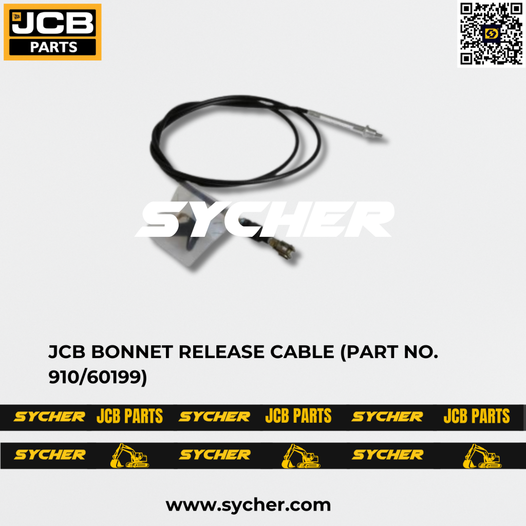 JCB BONNET RELEASE CABLE (PART NO. 910/60199) - Sycher International