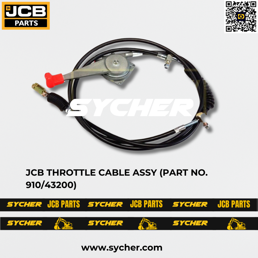 JCB THROTTLE CABLE ASSY (PART NO. 910/43200) - Sycher International