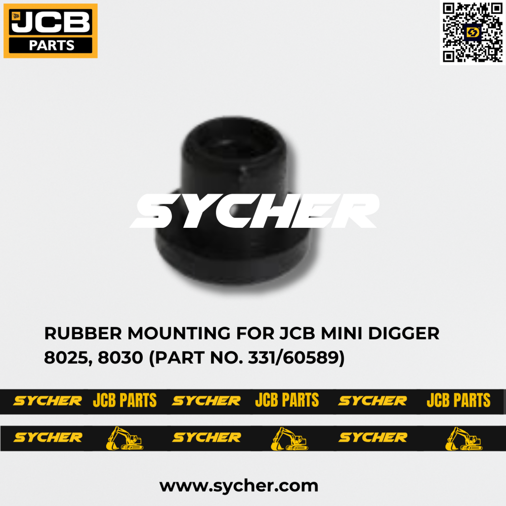 RUBBER MOUNTING FOR JCB MINI DIGGER 8025, 8030 (PART NO. 331/60589 ...