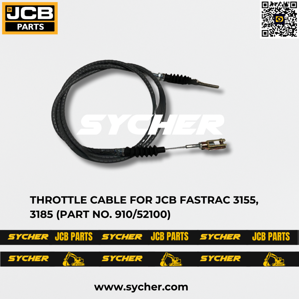 THROTTLE CABLE FOR JCB FASTRAC 3155, 3185 (PART NO. 910/52100) - Sycher ...
